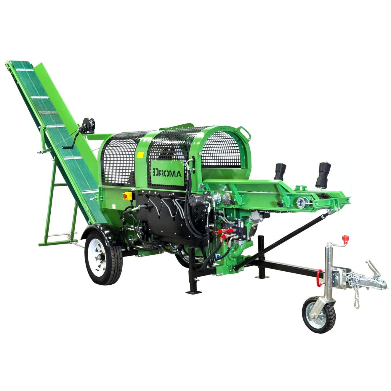 Klapikone 12 t / 16,5 hp hihnakuljettimella, Droma Wood - maceakauppa.fi