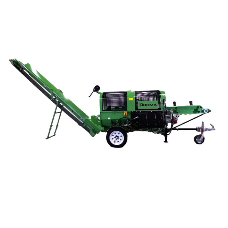 Klapikone 12 t / 16,5 hp hihnakuljettimella, Droma Wood - maceakauppa.fi