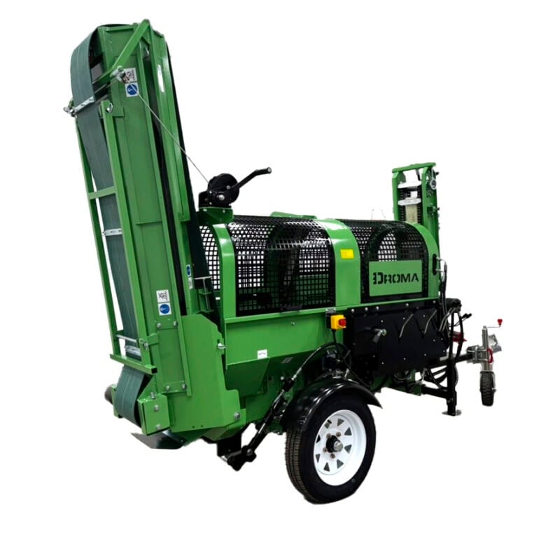 Klapikone 12 t / 16,5 hp hihnakuljettimella, Droma Wood - maceakauppa.fi